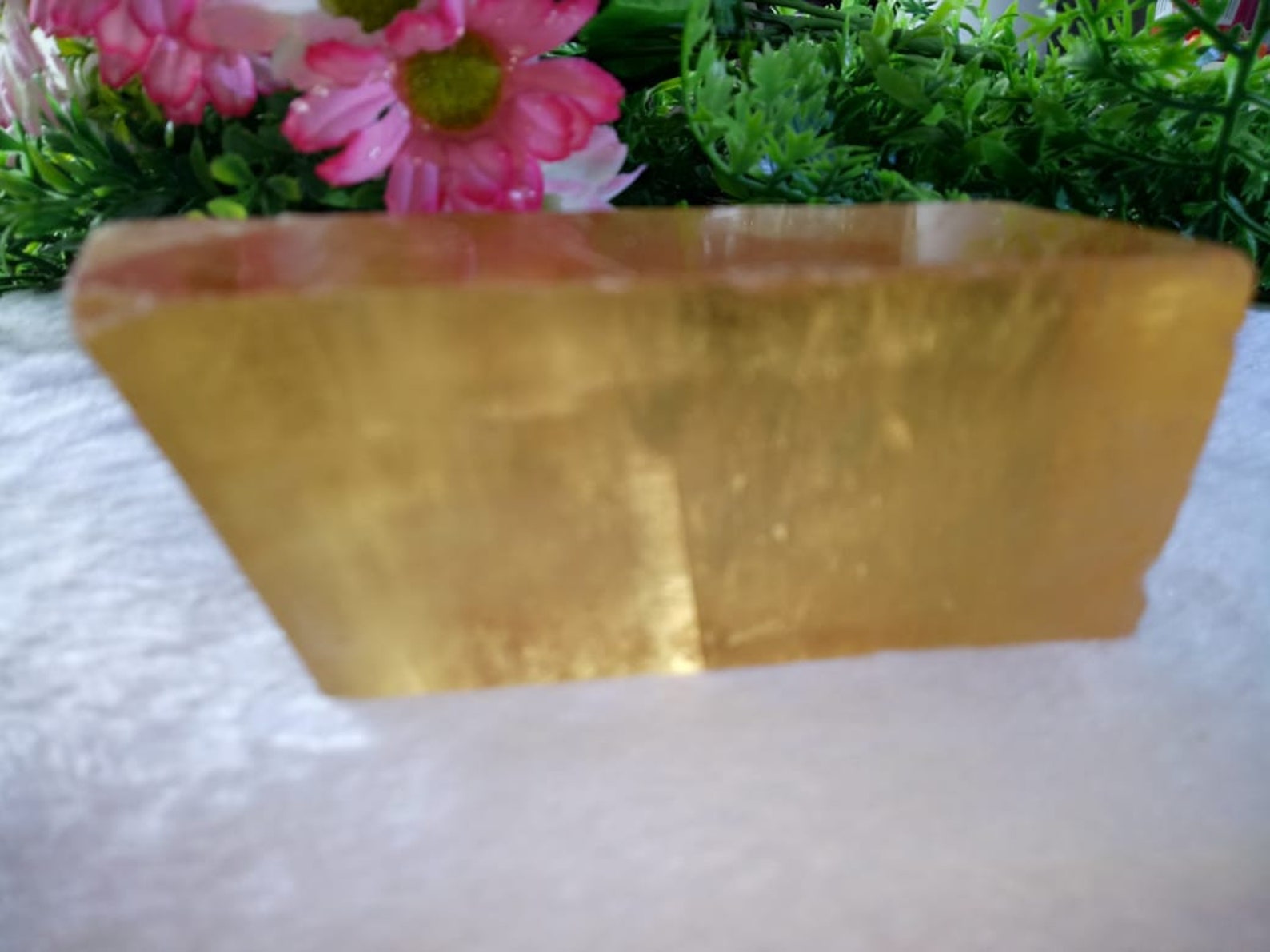 Optical Yellow Honey Calcite Cubes Gold Amplify Energy - Etsy