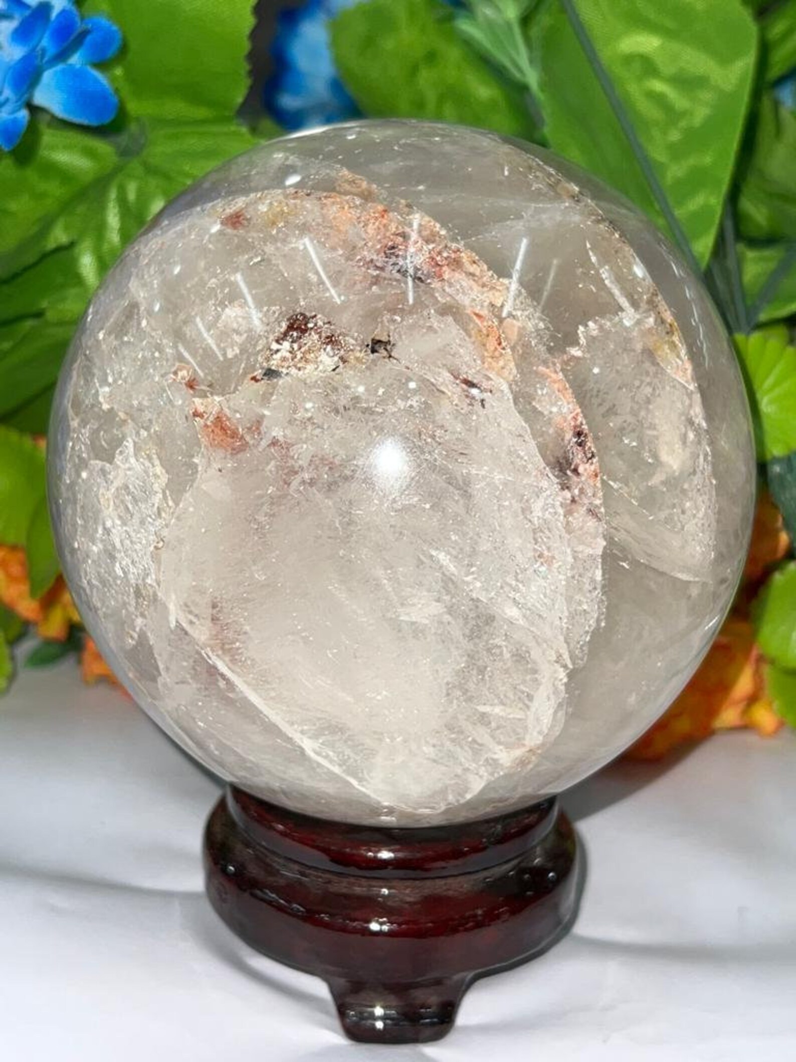 Rarest Shamanic Dream Quartz Stone Sphere Crystal 2357 Gram - Etsy