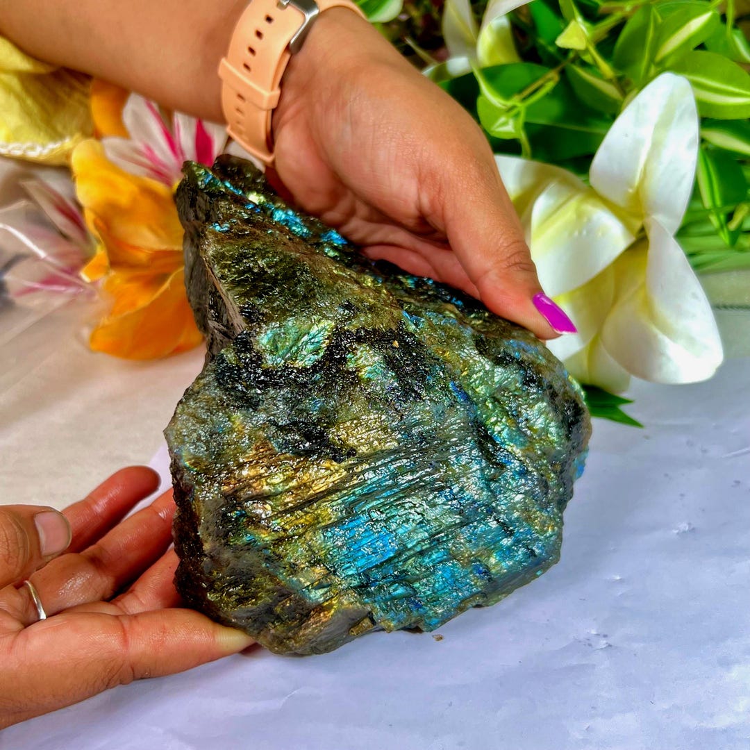 Extra Large Rainbow Labradorite Rough Stone 1705 Gram - Etsy