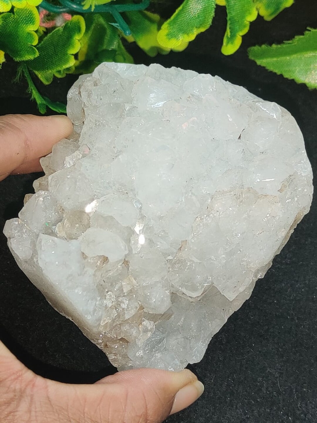 Anandalite Aurora Quartz Rainbow Quartz Stone Crystal Cluster 443 Grams ...