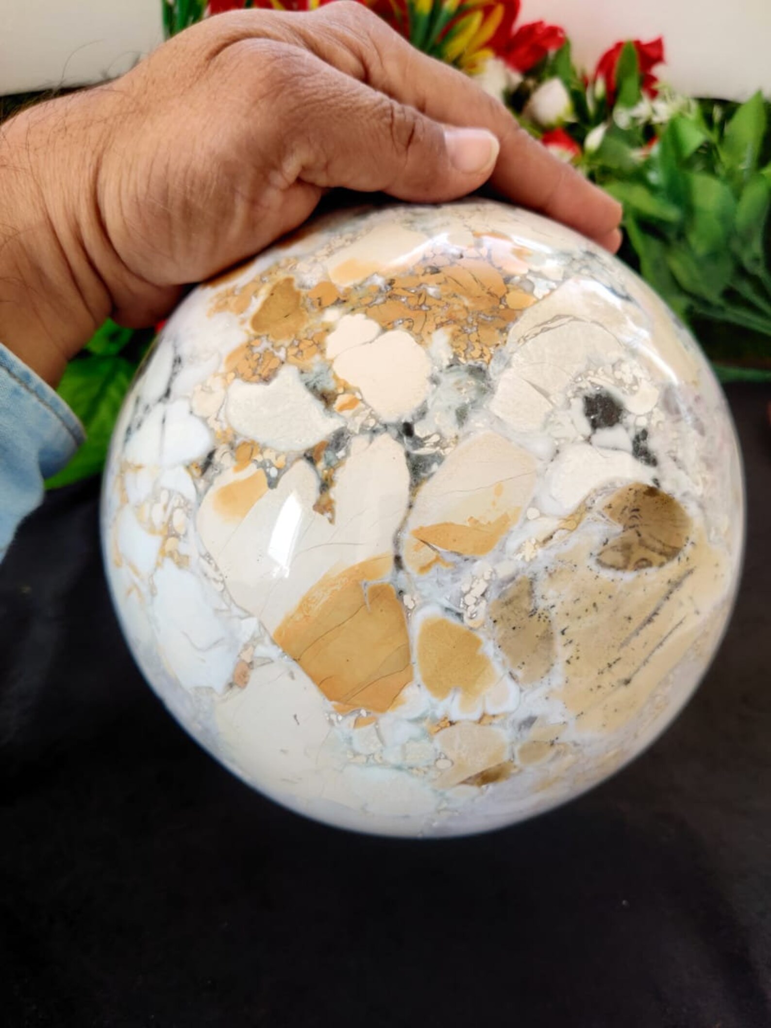 Huge King Cobra Jasper Stone Sphere Ball Orb 200mm Promote | Etsy