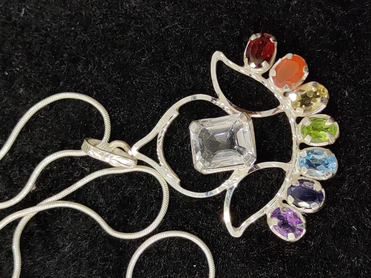 Gorgeous Satyaloka With 7 Chakra Satyasai Gemstone Pendant & | Etsy