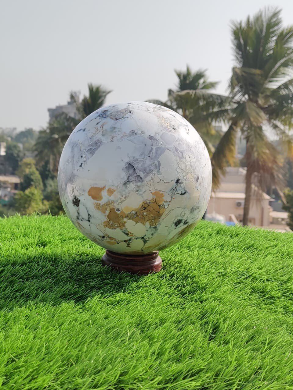 Huge King Cobra Jasper Stone Sphere Ball Orb 200mm Promote | Etsy