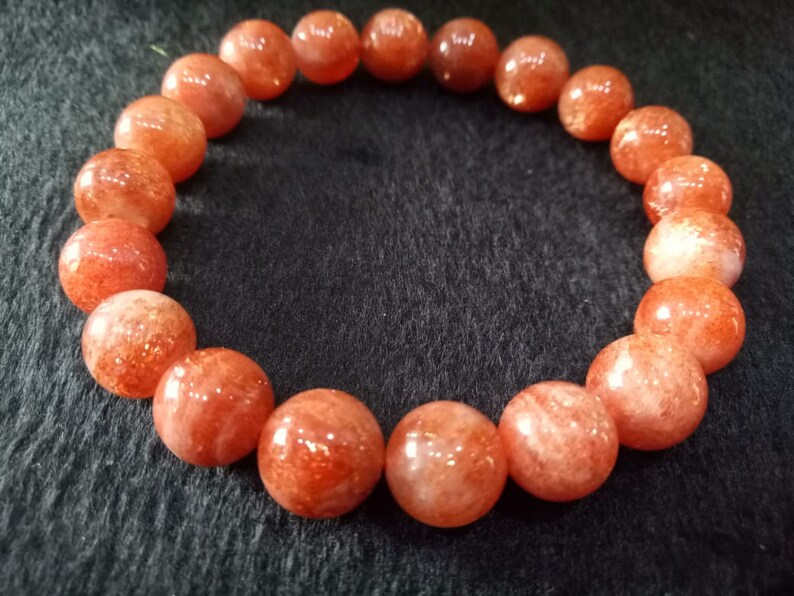 Sunstone Bracelet 6mm 8mm10mm Sunstone Jewelry Positive - Etsy