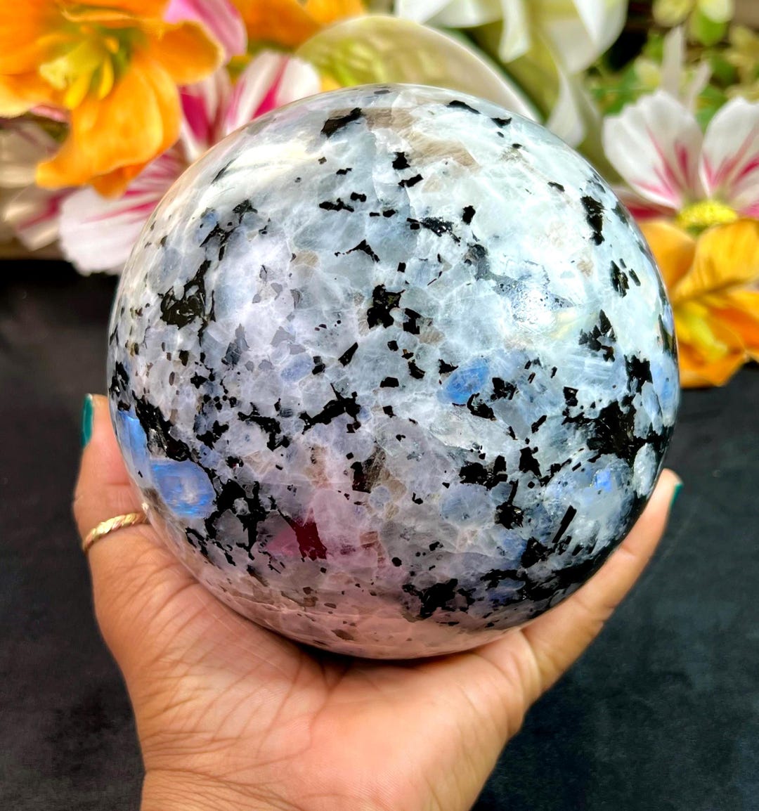 Huge Rainbow Moonstone Stone Sphere Ball Orb 2941 Gram - Etsy