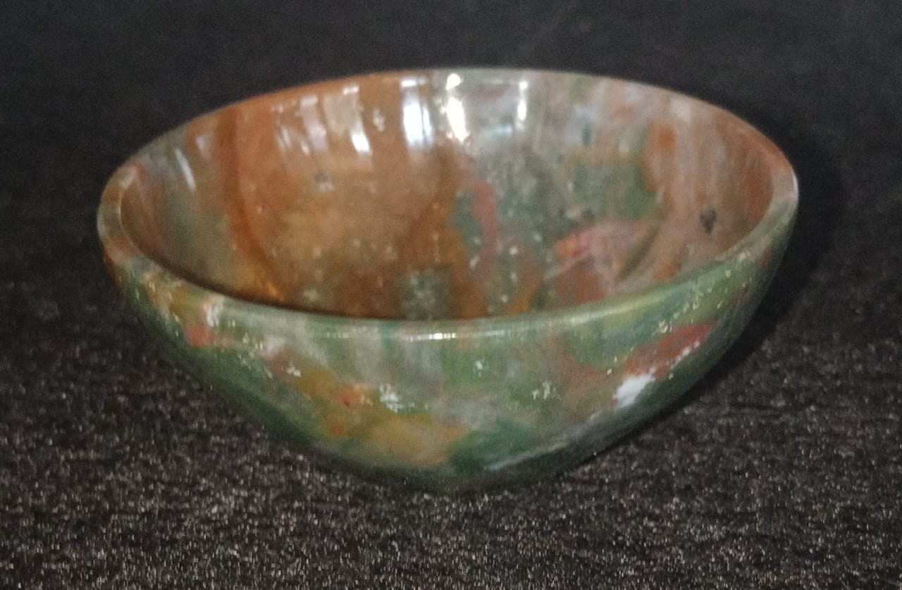 Blood Stone Hand Carved Bowl 2 inch for Energy Generator and | Etsy