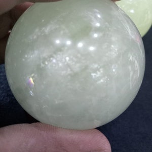 Green Calcite Stone Sphere Ball 50 MM ,250 Grams With Rainbow for ...
