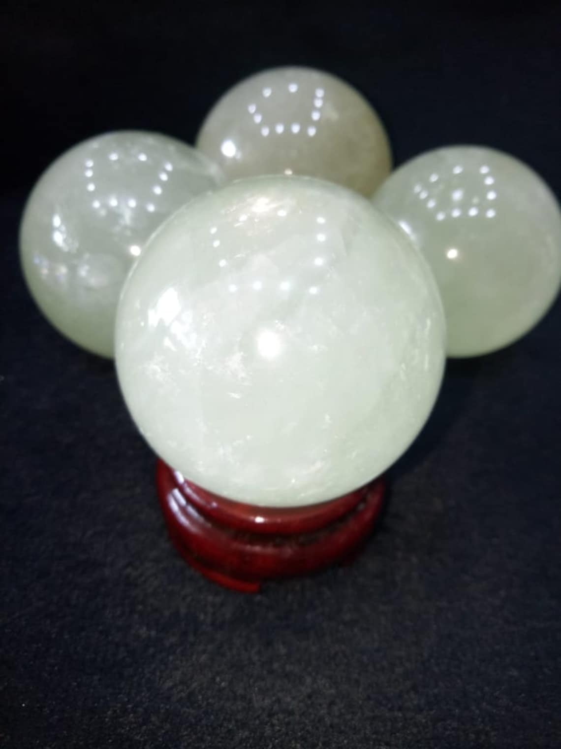 Green Calcite Stone Sphere Ball 50 MM 250 Grams With Rainbow - Etsy