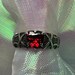 GOTHIC RED HEART Ring 925k Sterling Silver, Engagement Ring - Etsy