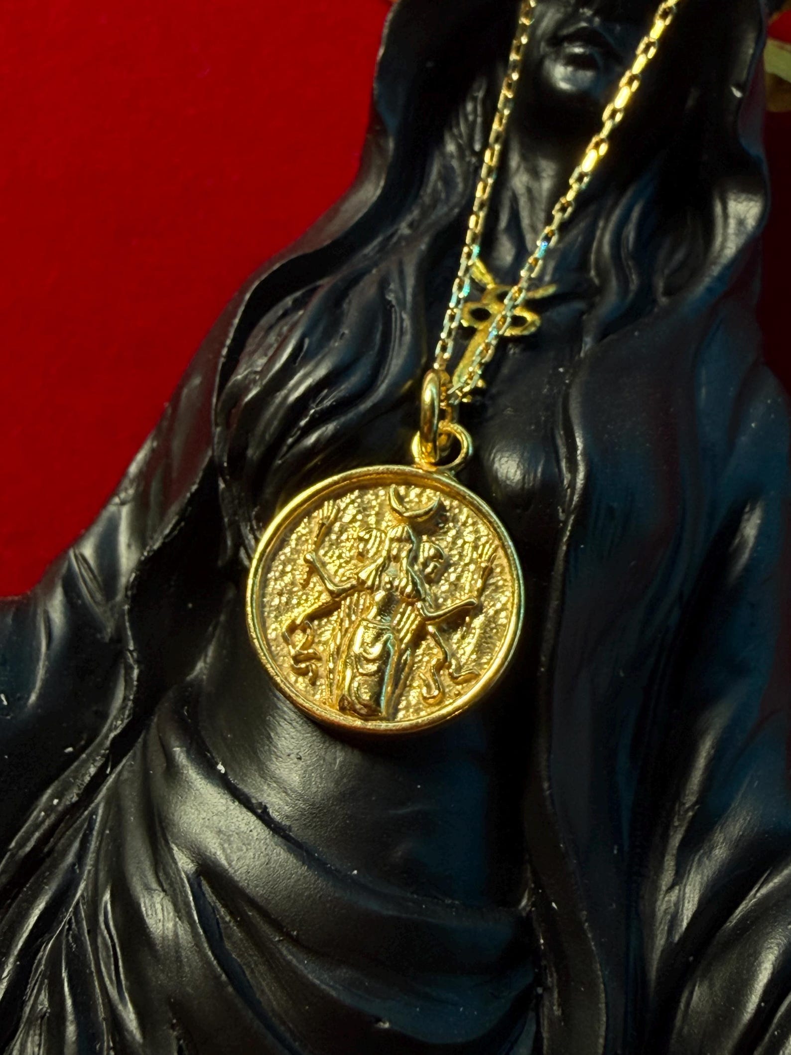 HECATE Triple Goddess Sterling Silver 925K Handcrafted Coin Necklace ...