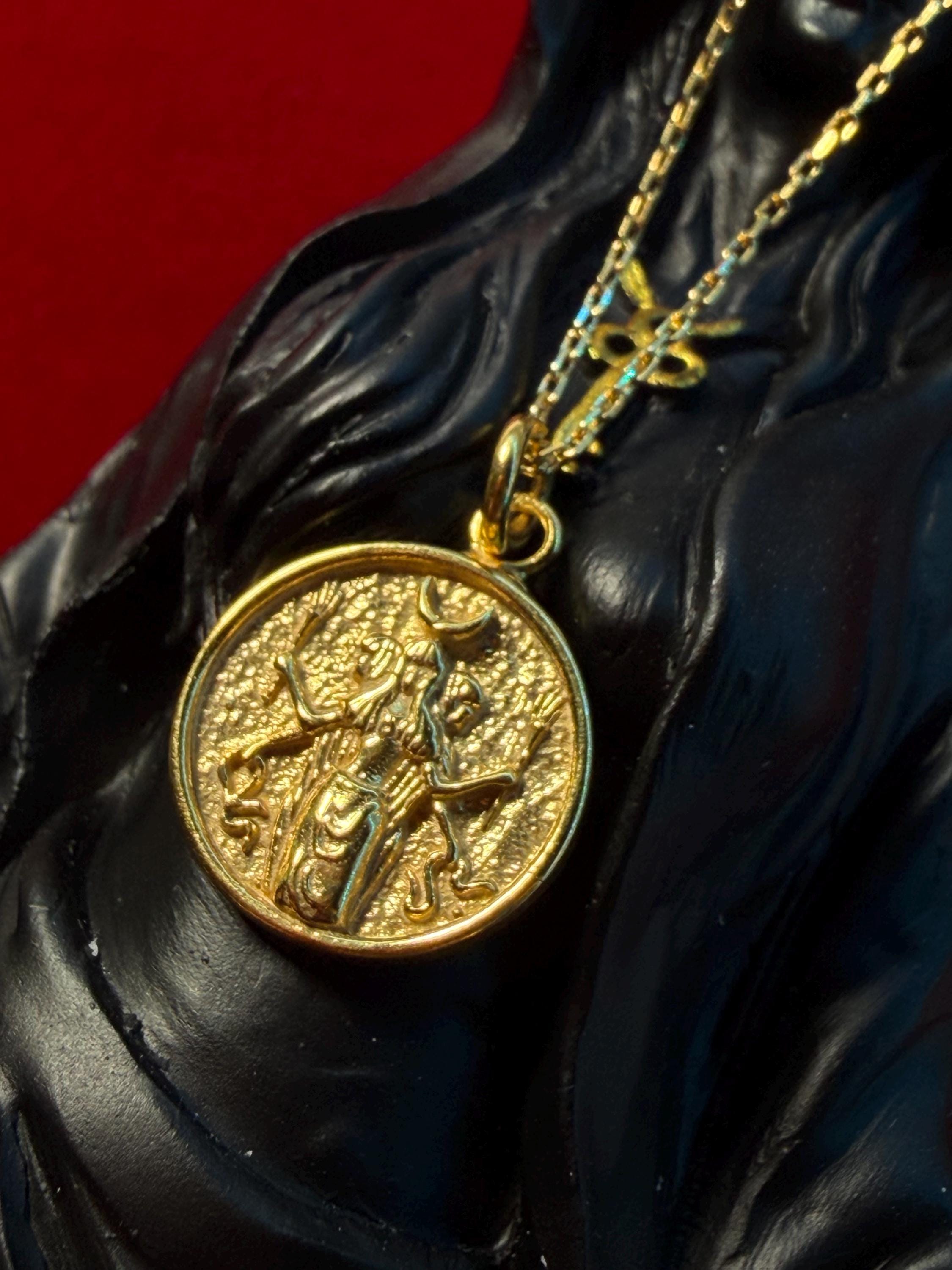 HECATE Triple Goddess Sterling Silver 925K Handcrafted Coin Necklace ...