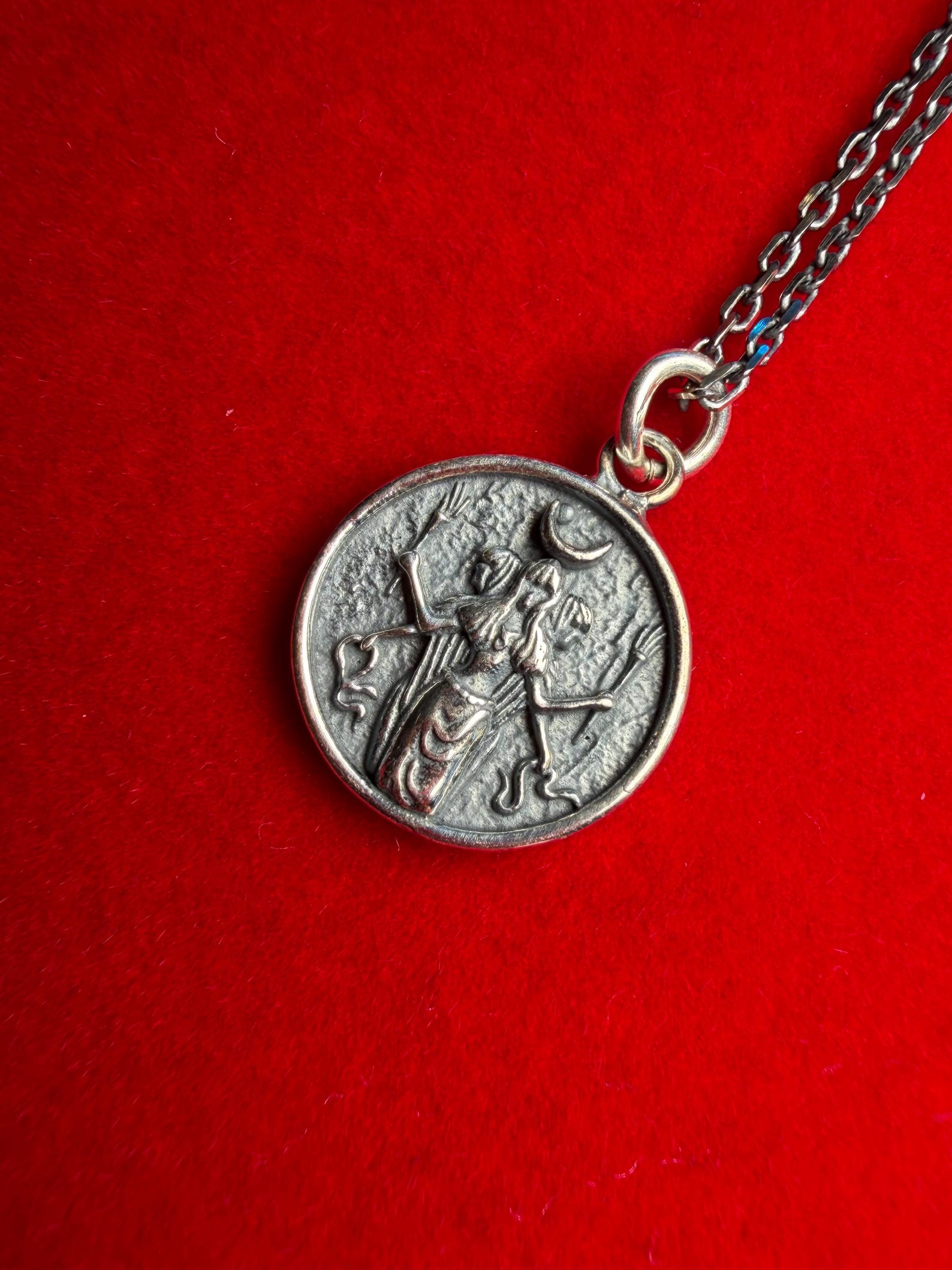 HECATE Triple Goddess Sterling Silver 925K Handcrafted Coin Necklace ...