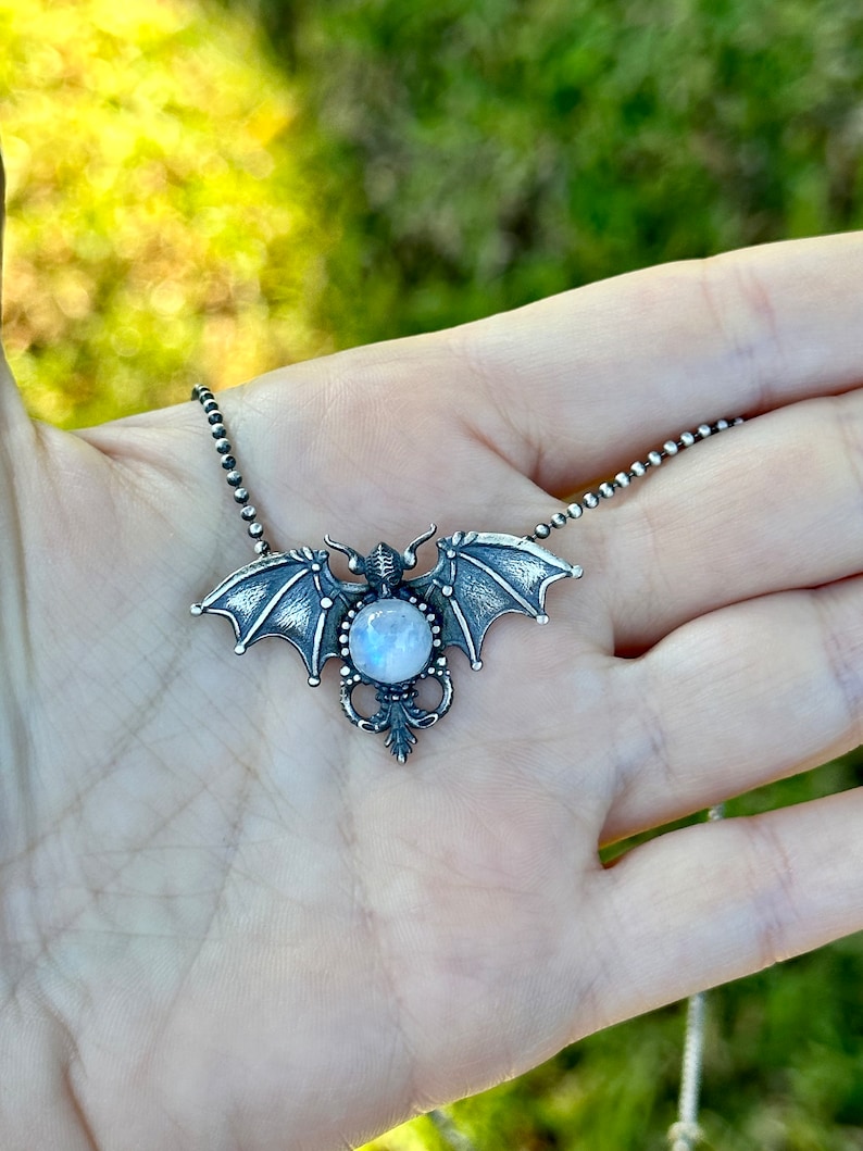 Bewitched by Bats: Gemstone Winged Elegance - Etsy