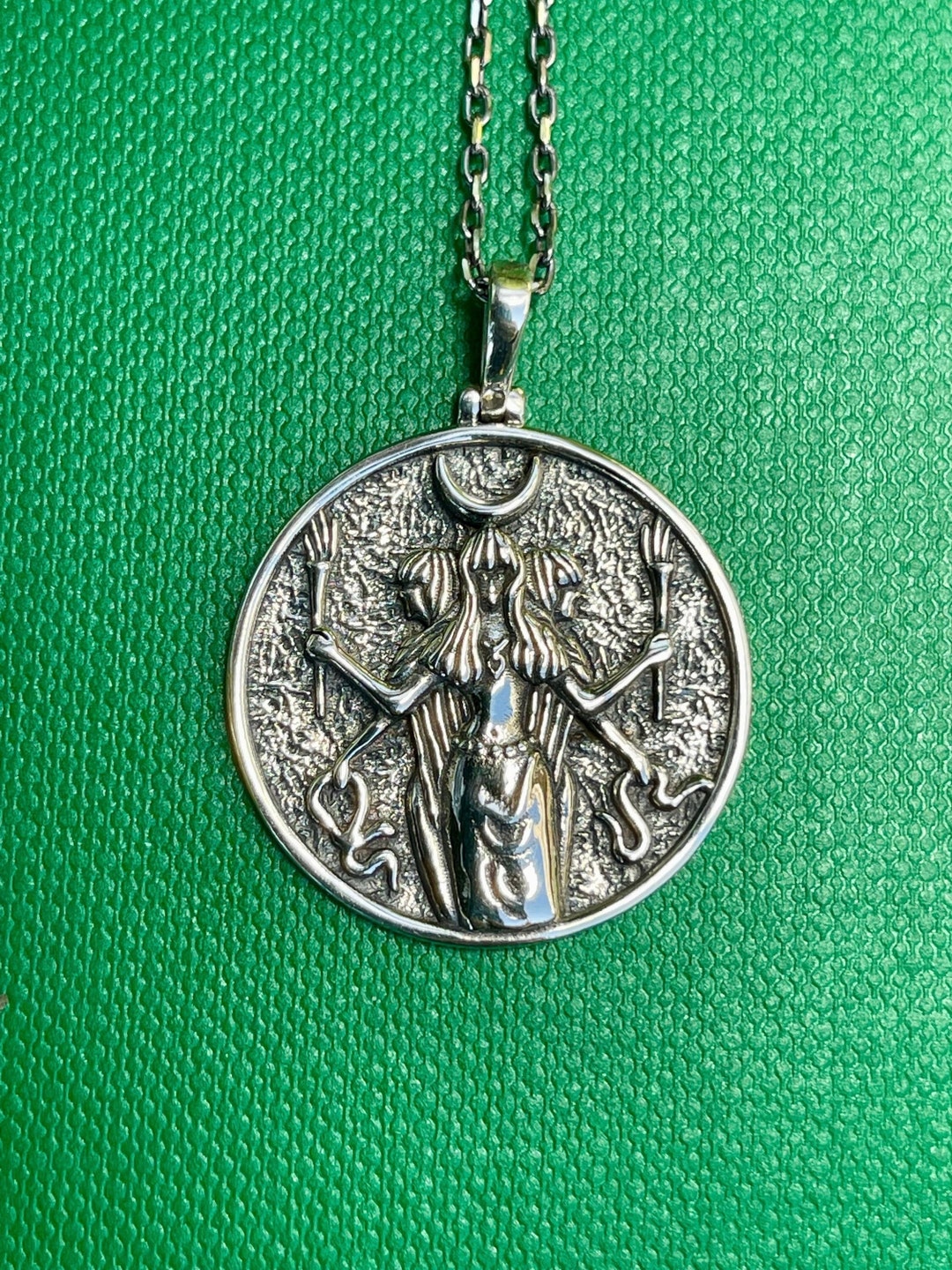 HECATE Triple Goddess Sterling Silver 925K Handcrafted Coin - Etsy