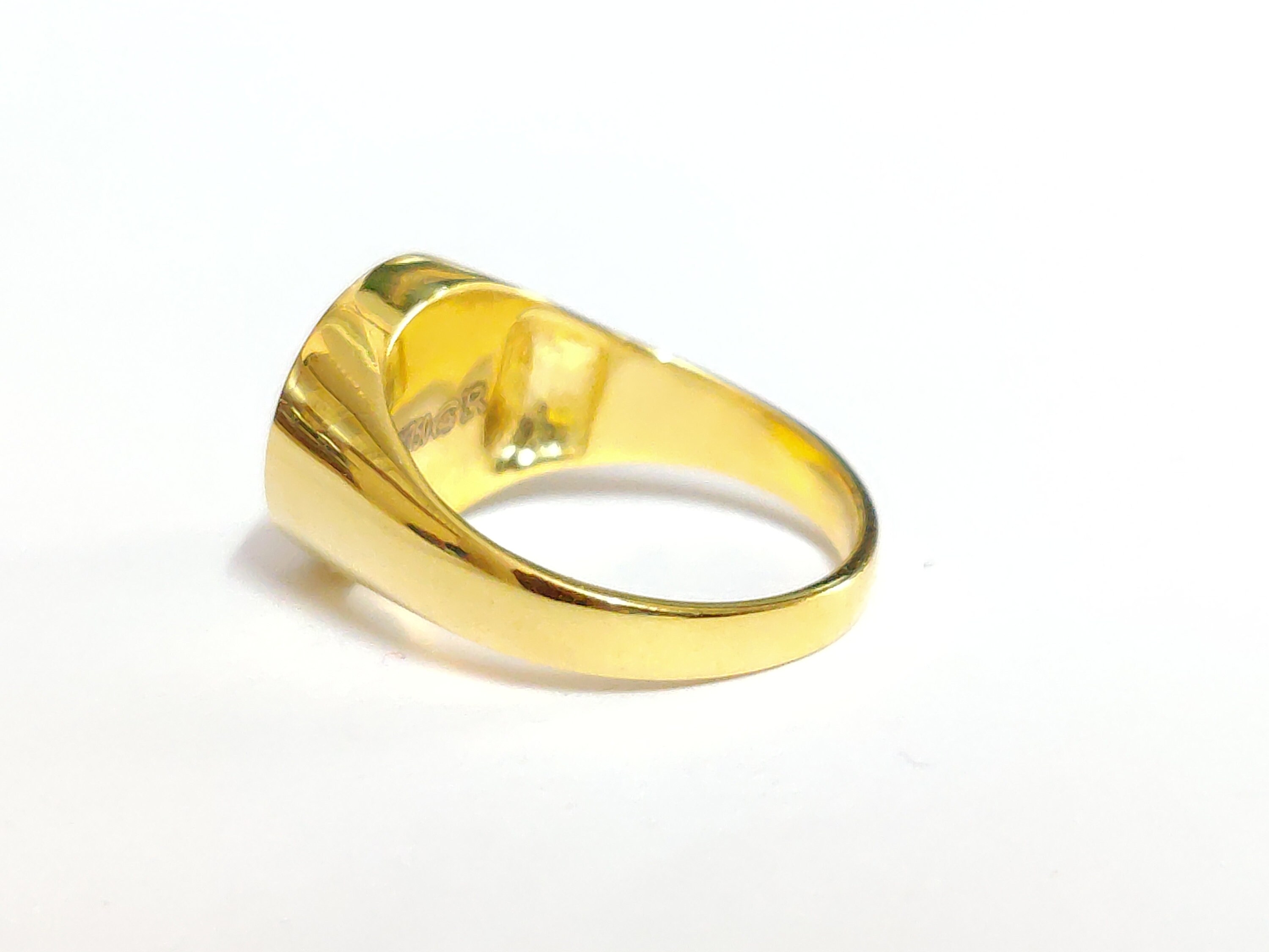 14K Gold Signet Ring 14K Solid Gold Men Signet Ring 14K Women - Etsy