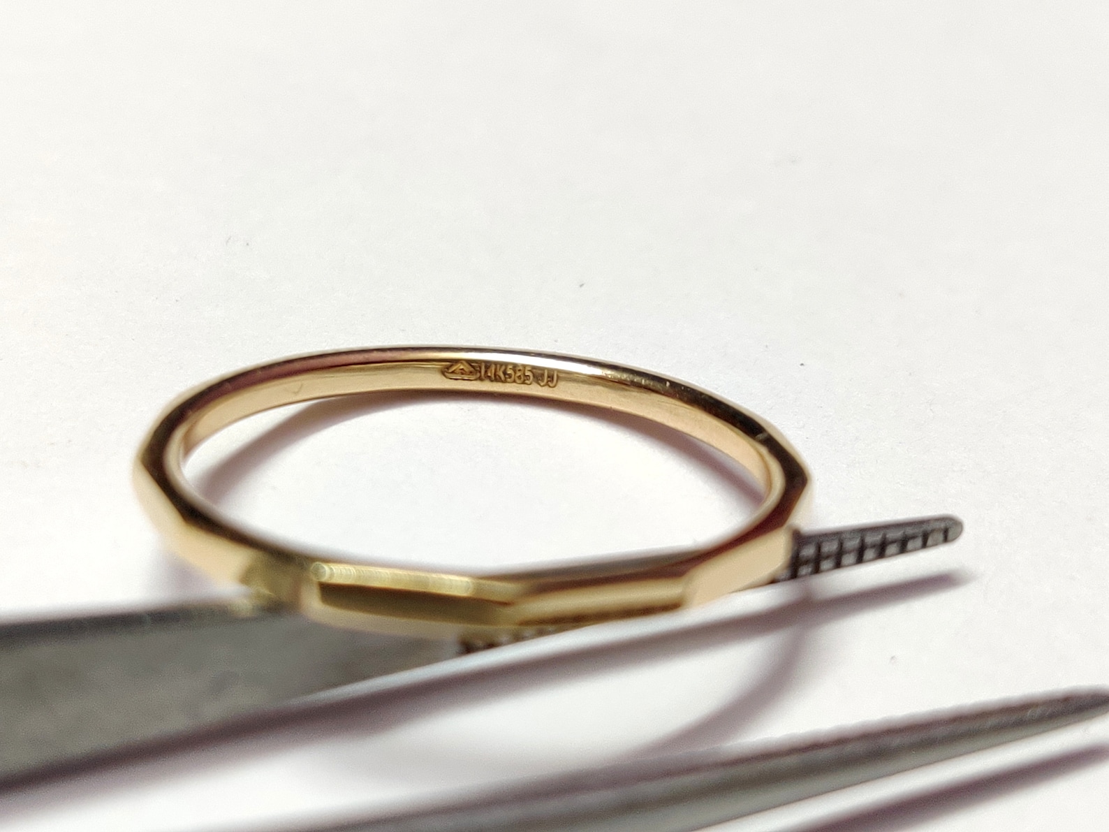 Gold Polygon Stacking Ring 14K Gold Geometric Ring Gold - Etsy