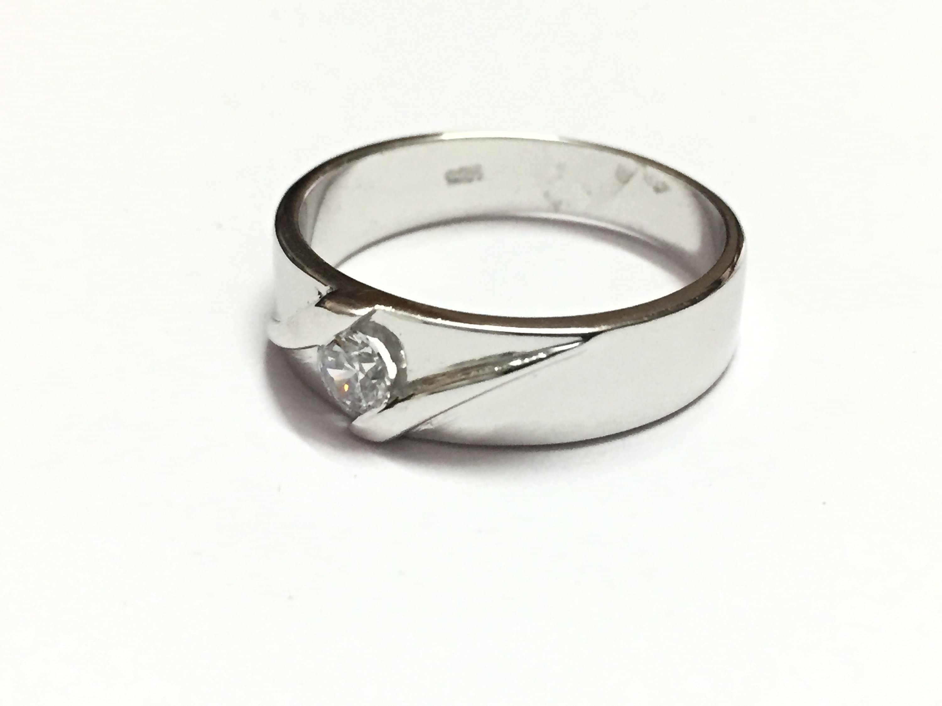 Silver Couple Ring Set Promise Ring Set Zircon Couple Ring His | Etsy