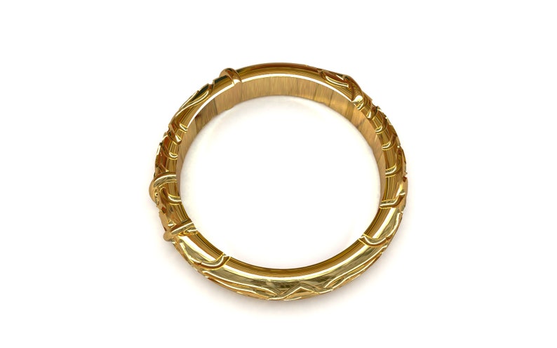 18K Gold Band Ring Gold Wedding Band Gold Engagement Band | Etsy