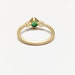 14K Gold Emerald Ring High Quality Emerald Matte Gold Ring - Etsy