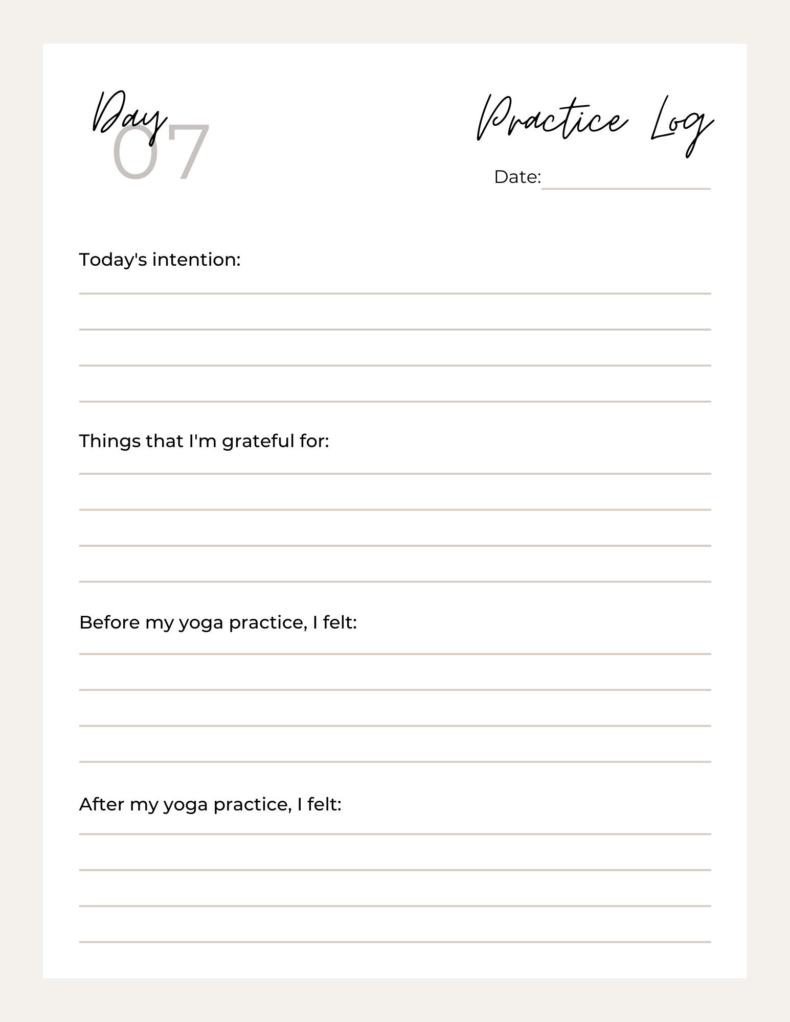 30-day Yoga Challenge Handbook and Journal by Hillary Suriel ...