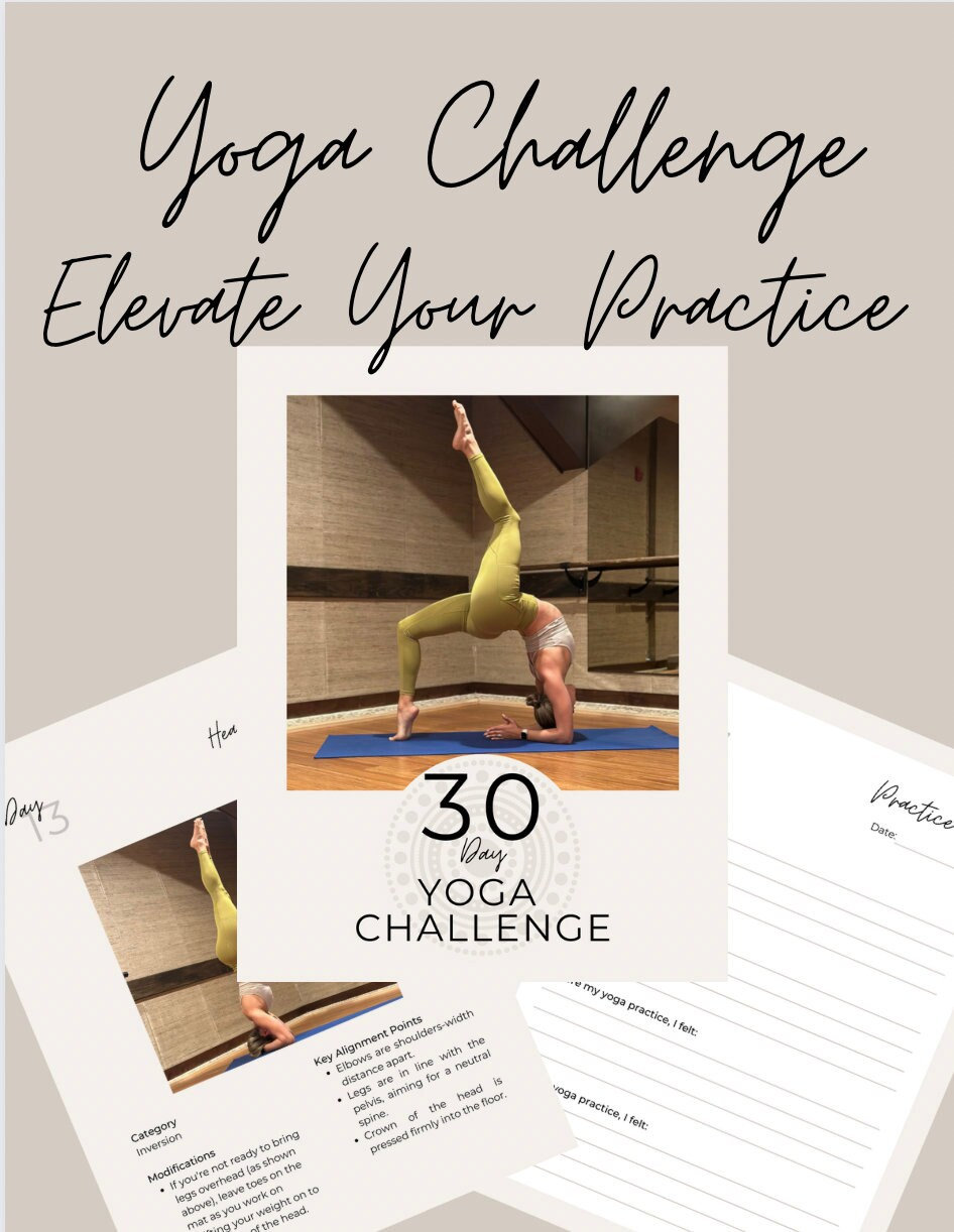 30-day Yoga Challenge Handbook and Journal by Hillary Suriel ...