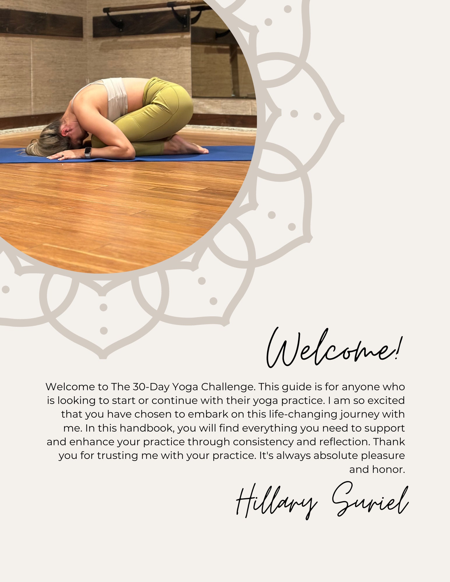 30-day Yoga Challenge Handbook and Journal by Hillary Suriel ...