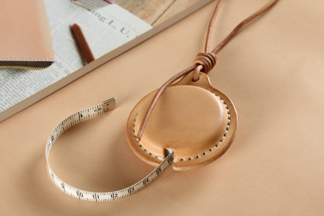 Portable Genuine Leather Retractable Tape Measure,leather Key Chain ...