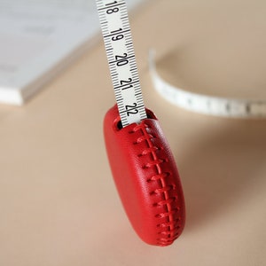 Handmade Retractable Leather Tape Measure,measuring Tools,genuine ...
