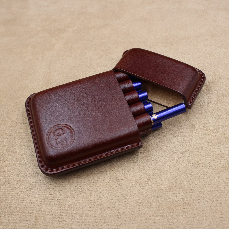 Étui à cigarettes en cuir personnalisé cadeau de fête des - Etsy France