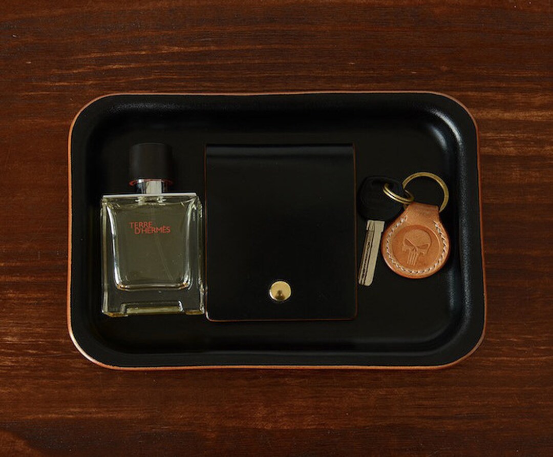 Custom Leather Valet Trayoblong Leather Traylarge Leather - Etsy