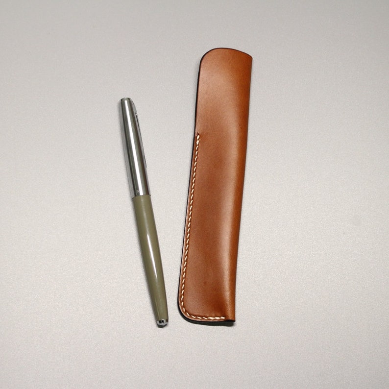 Leather Pen Sleevefountain Pen Holderleather Pen - Etsy