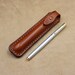 Handmade Leather Pen Holderleather Pen Case Single Pen - Etsy