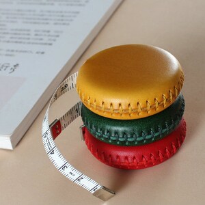 Handmade Retractable Leather Tape Measure,measuring Tools,genuine ...