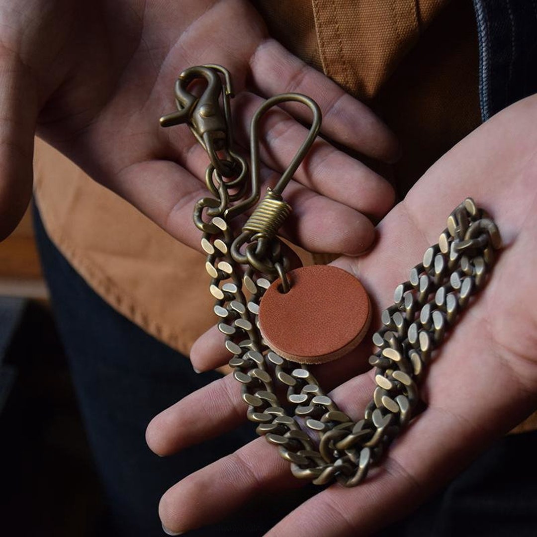 American Style Brass Punk Pants Chain,men Jeans Wallet Chain,handmade ...