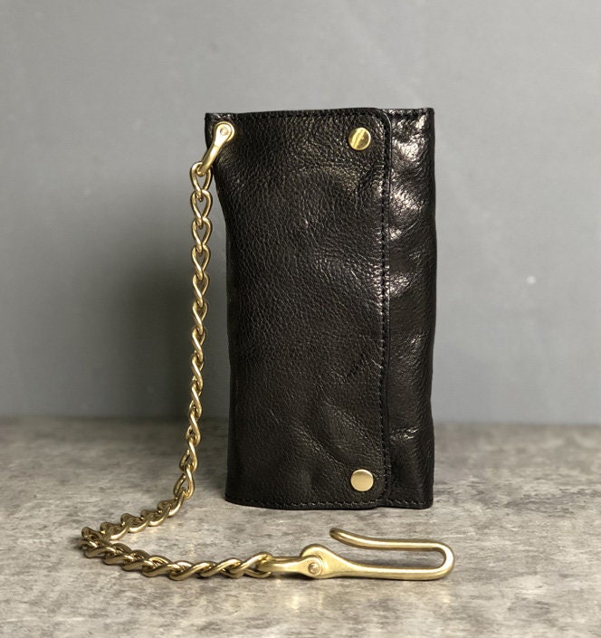 Vintage Wallet and Chainmens Leather Long Wallettrifold - Etsy Canada