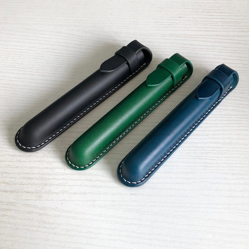 Customized Leather Pen Casegenuine leather pen holderleather | Etsy