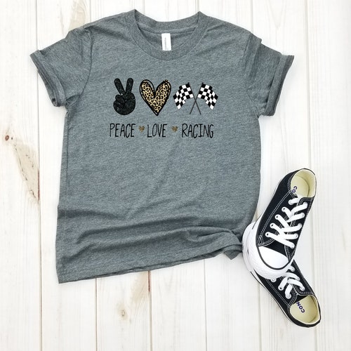Peace Love Racing Shirt Race Track Shirt Racing Shirt - Etsy