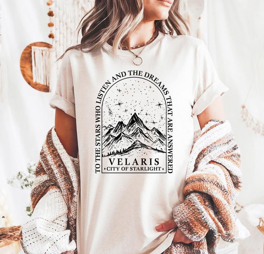 Velaris Sketch - Comfort Colors, the Night Court, Bookish Merch Shirt ...