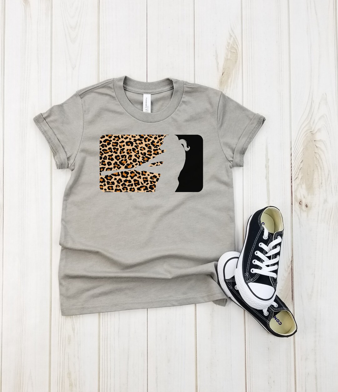 Leopard Softball Girl - Youth Shirt, Softball Mom Shirt, Softball Shirt ...