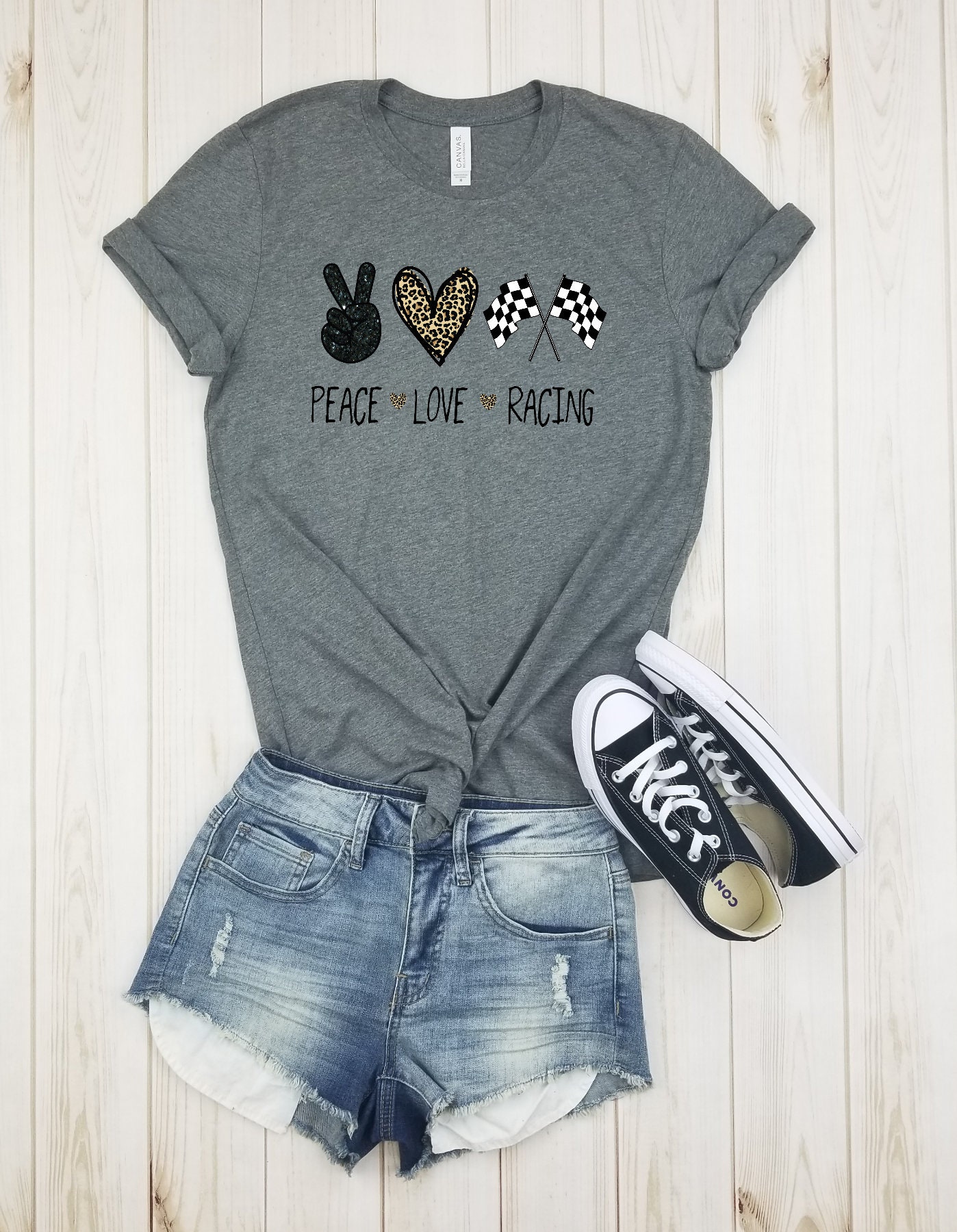 Peace Love Racing Shirt Race Track Shirt Racing Shirt | Etsy