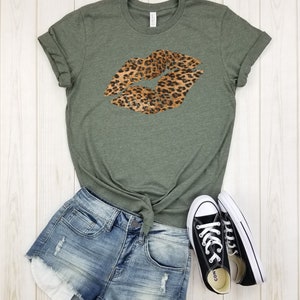 Leopard Lips - Shirt, Lip Shirt, Lip T Shirt, Lip Shirts, Lip Tshirt ...