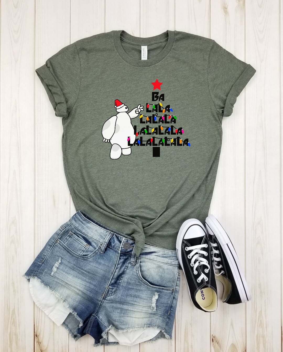 Baymax Balalala Christmas Tree - Shirt, Big Hero 6, Disney Christmas ...