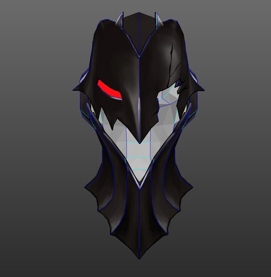 Persona 5 Goro Akechi Black Mask Pepakura - Etsy