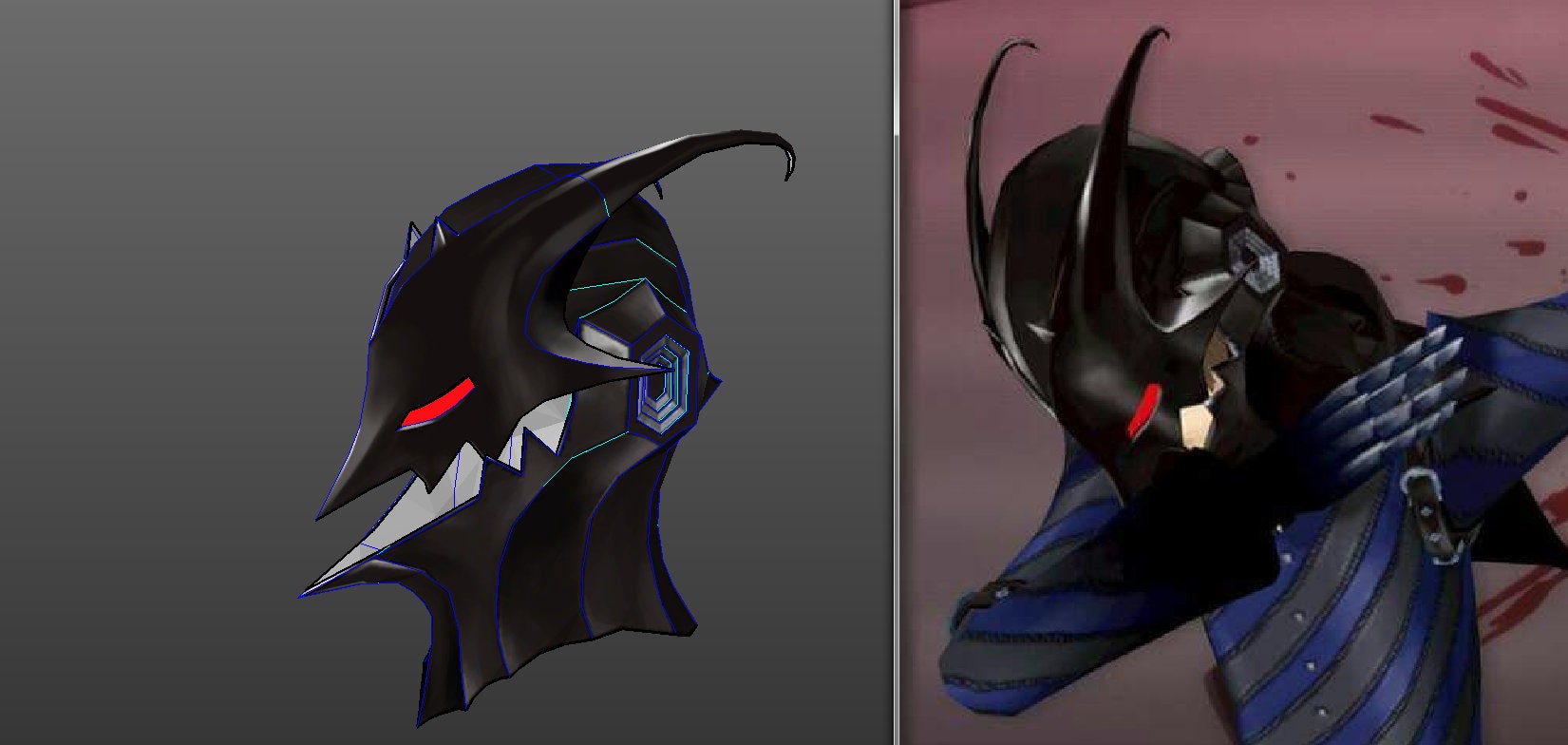 Persona 5 Goro Akechi Black Mask Pepakura - Etsy