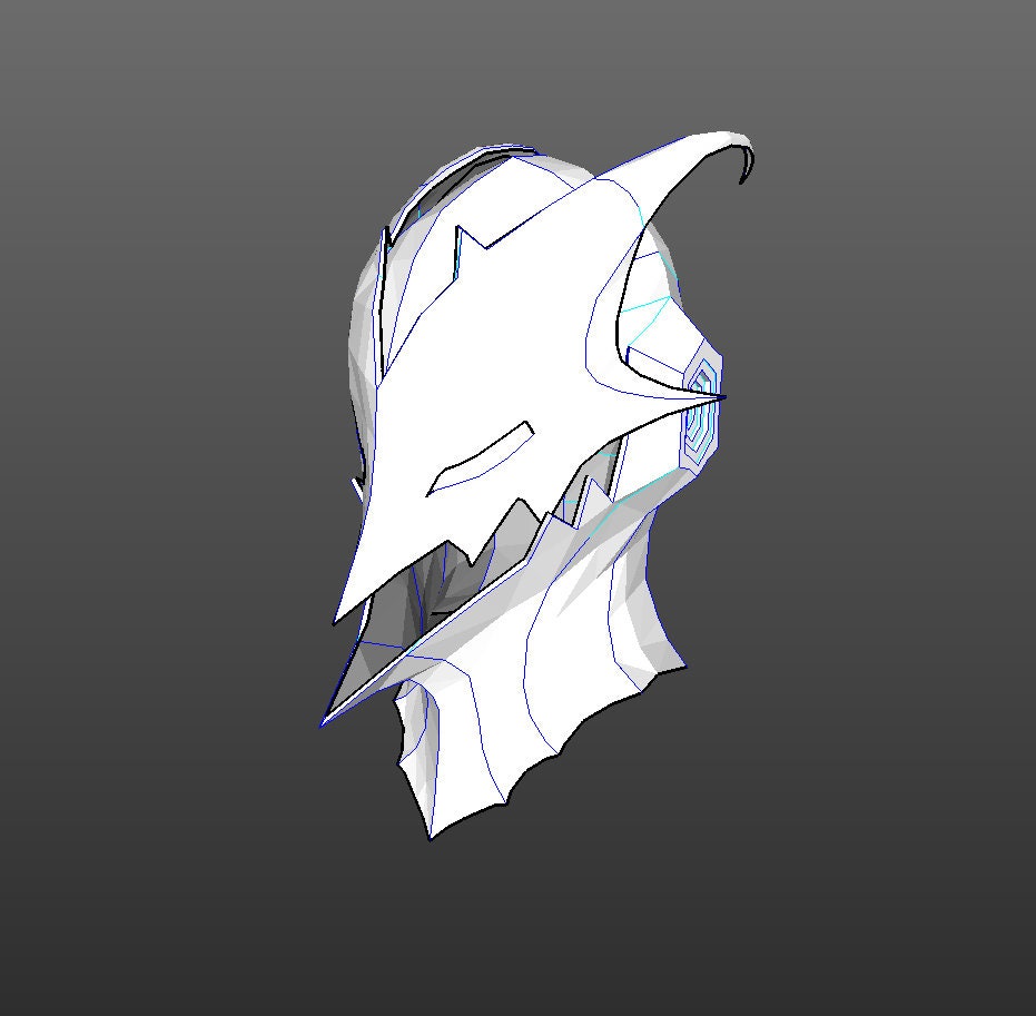 Persona 5 Goro Akechi Black Mask Pepakura - Etsy