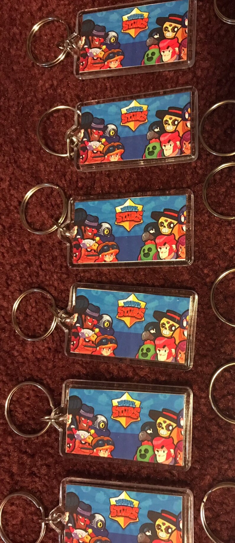 BRAWL STARS Keychains Party Favor Set of Qty 10 - Etsy