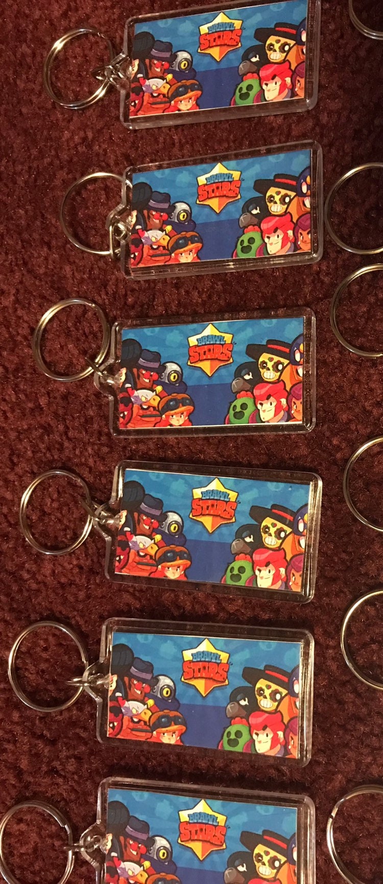 BRAWL STARS Keychains Party Favor Set of Qty 10 - Etsy