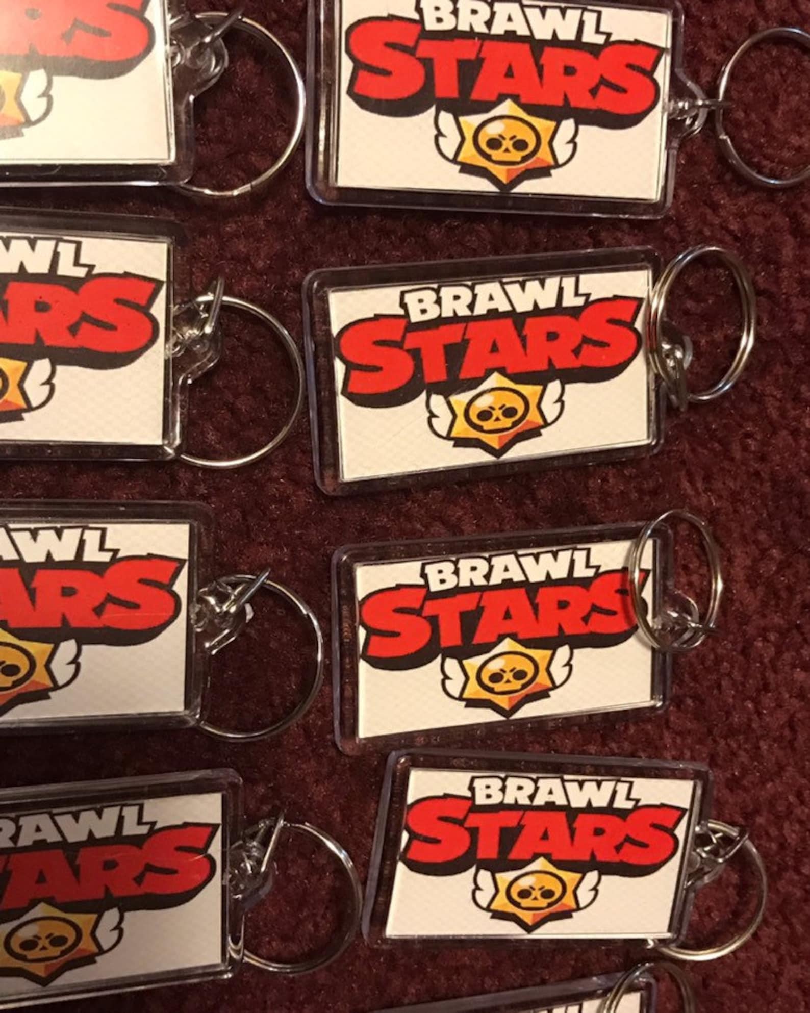 BRAWL STARS Keychains Party Favor Set of Qty 10 - Etsy
