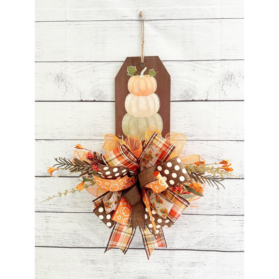 Fall Everyday Door Hanger for Front Door Farmhouse Fall - Etsy