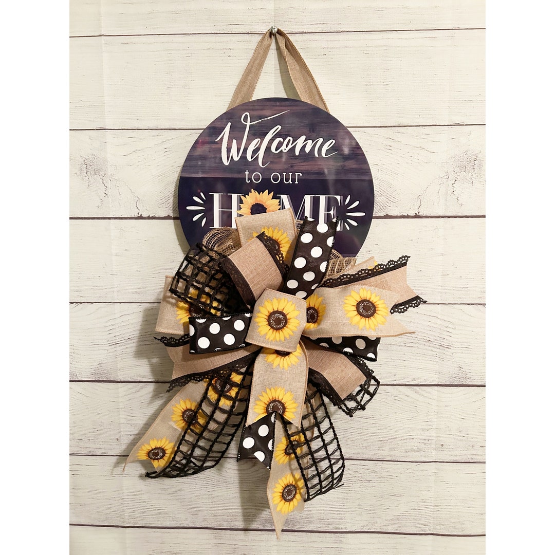Everyday Welcome Door Wreath, Minimalist Door Decor, Skinny Year Round ...
